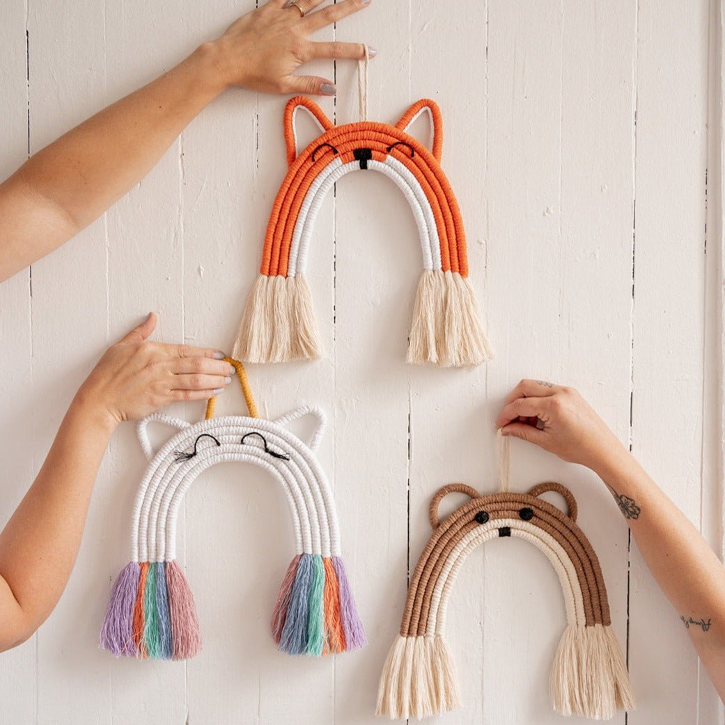 Macrame Bear rainbow – Monkey Bandit kids